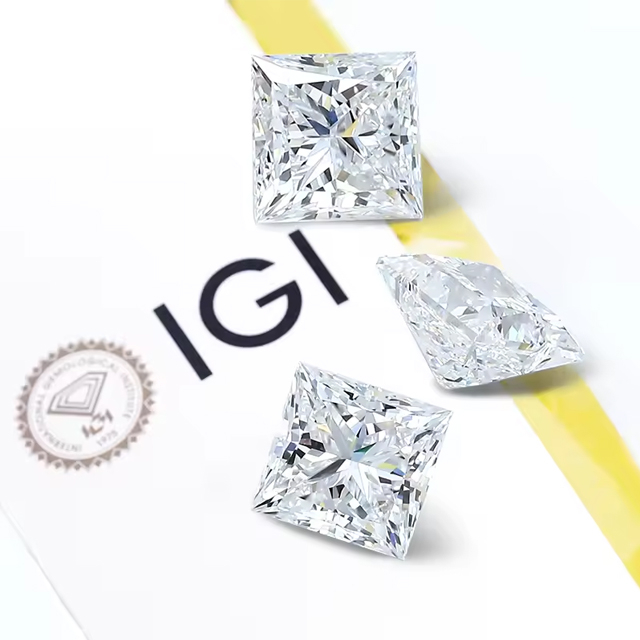 Wholesale Starsgem IGI Diamond Princess Cut HPHT CVD Lab Grown Diamond ...
